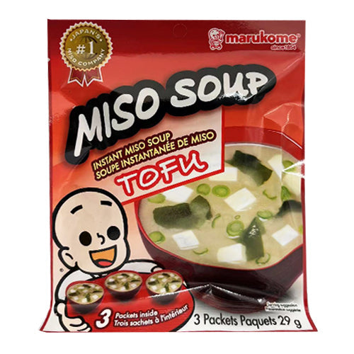 Marukome Instant Miso Soup-Tofu 3packs Marukome Instant Miso Soup-Tofu 3packs